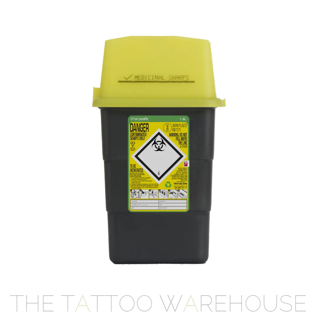 1.8L Sharps Container – The Tattoo Warehouse