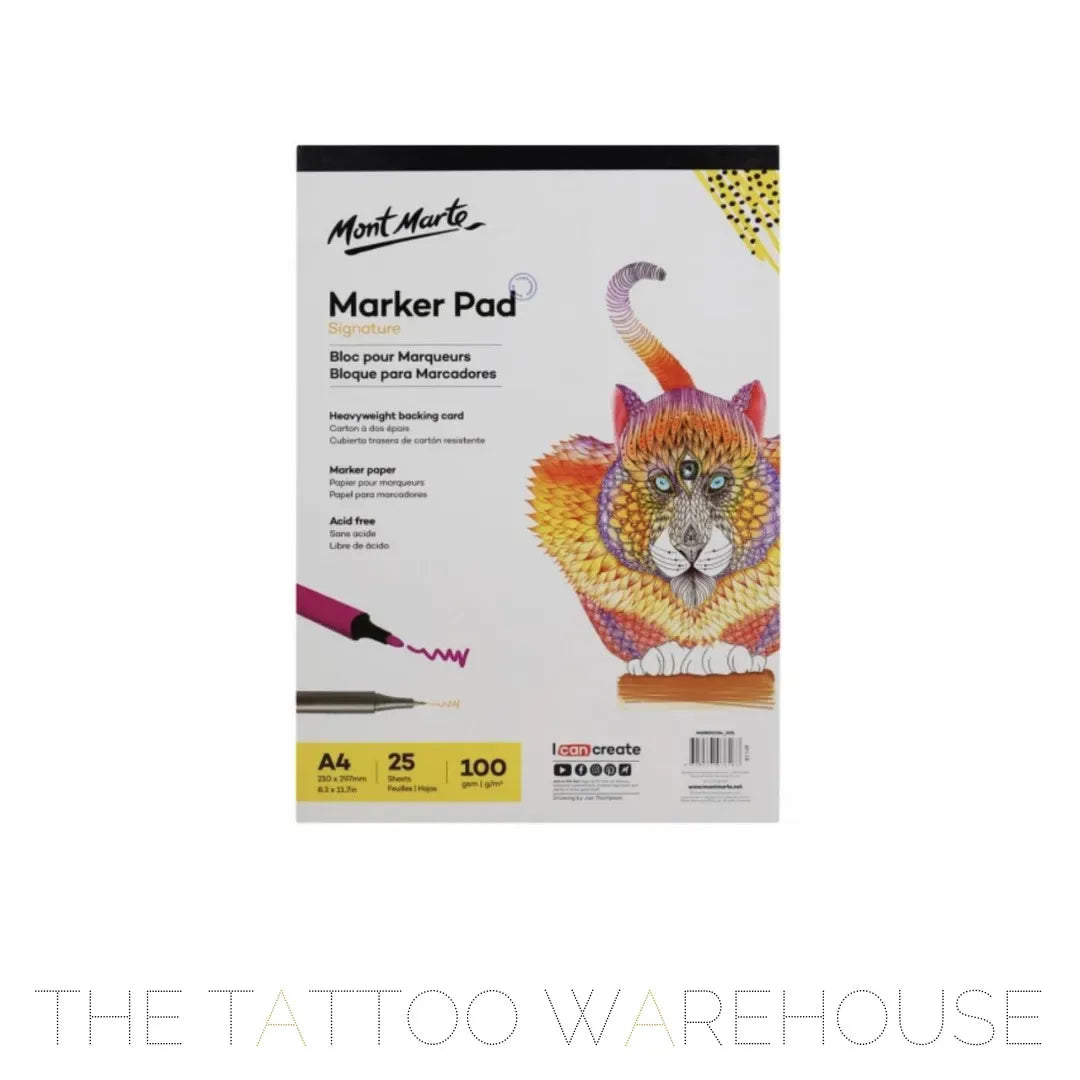 Signature Marker Pad A4 25 Sheets 100gsm – The Tattoo Warehouse