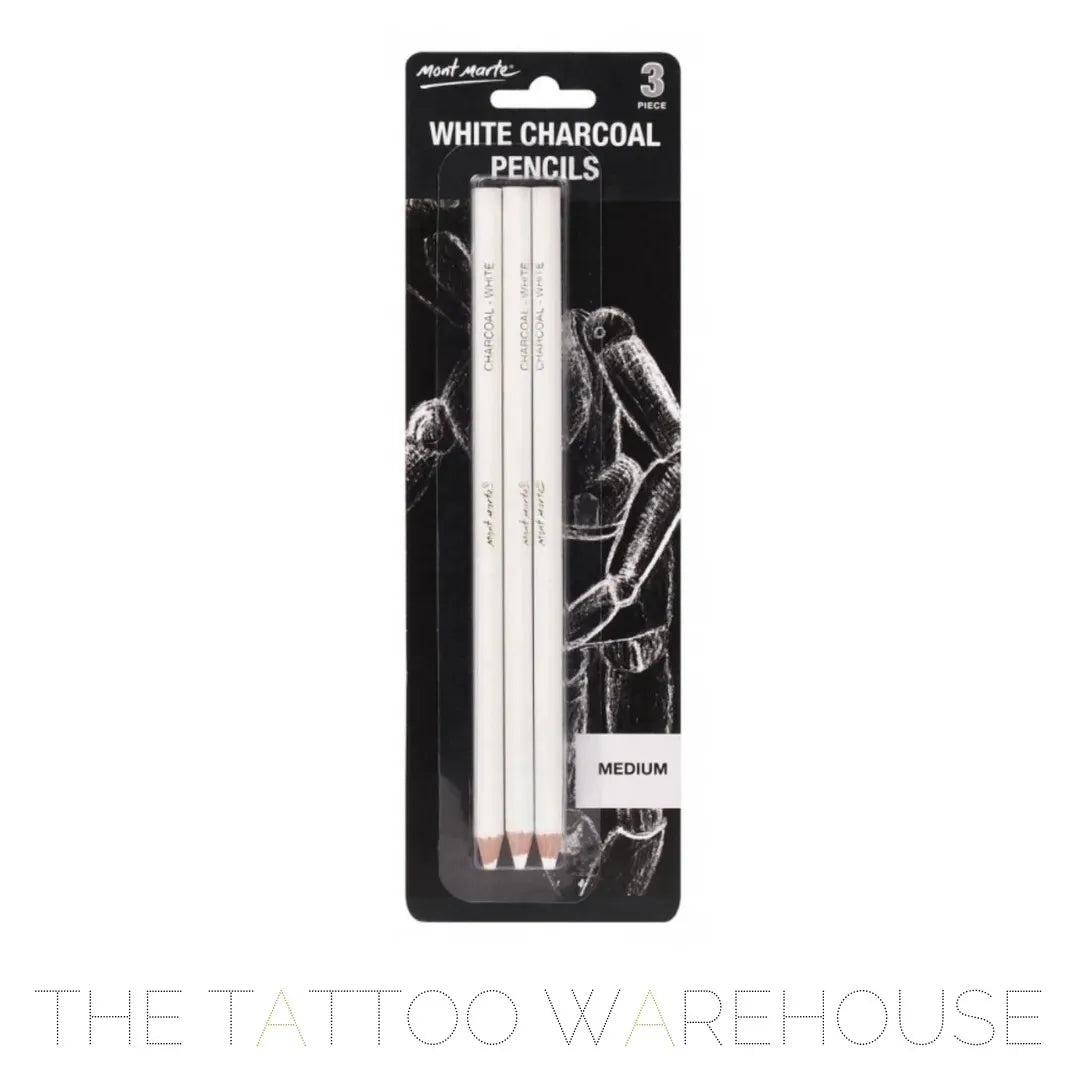 Signature White Charcoal Pencils 3pc – The Tattoo Warehouse
