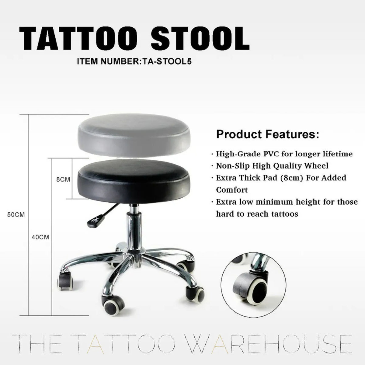 Rolling Stool – The Tattoo Warehouse